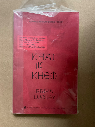 Khai of Khem - Brian Lumley - flat signed advanced copy from Tor | eBay