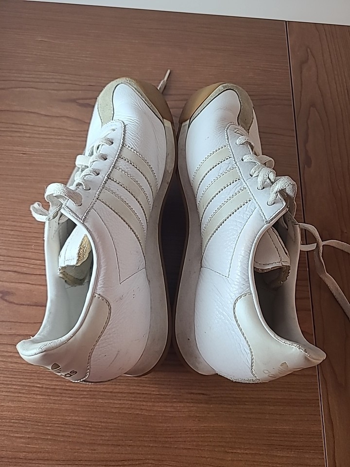 Adidas Samoa Shoes Sneakers Women's Size 8.5 White Cream Gum Sole ...