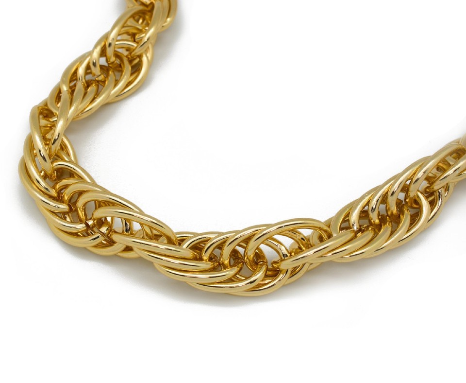 Heavy Rope Chain 40' Old School Rapper Costume Bling! Fade Resistant | eBay