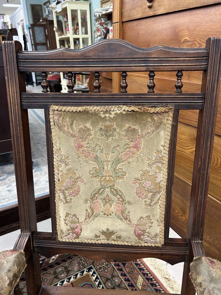 RARE UPHOLSTERED Victorian Antique Rocking Chair / Parlor | eBay