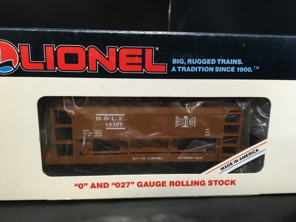 LIONEL Lot of (5) Ore Cars O / O27 Gauge Trains B&LE Chessie Great ...