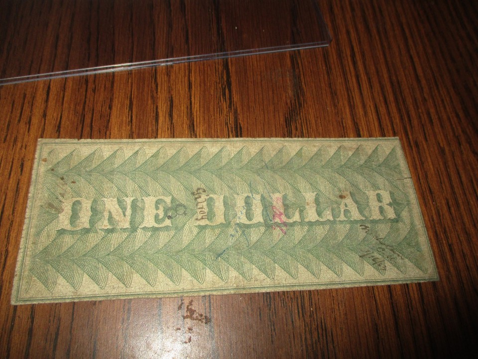 1862 $1 BULLION BANK - WASHINGTON DC JULY 4, 1862 OBSOLETE CURRENCY | eBay
