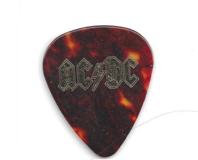 AC/DC ACDC Stevie Young Signature Tour Guitar Pick Stage Concert Artist Plectrum | eBay