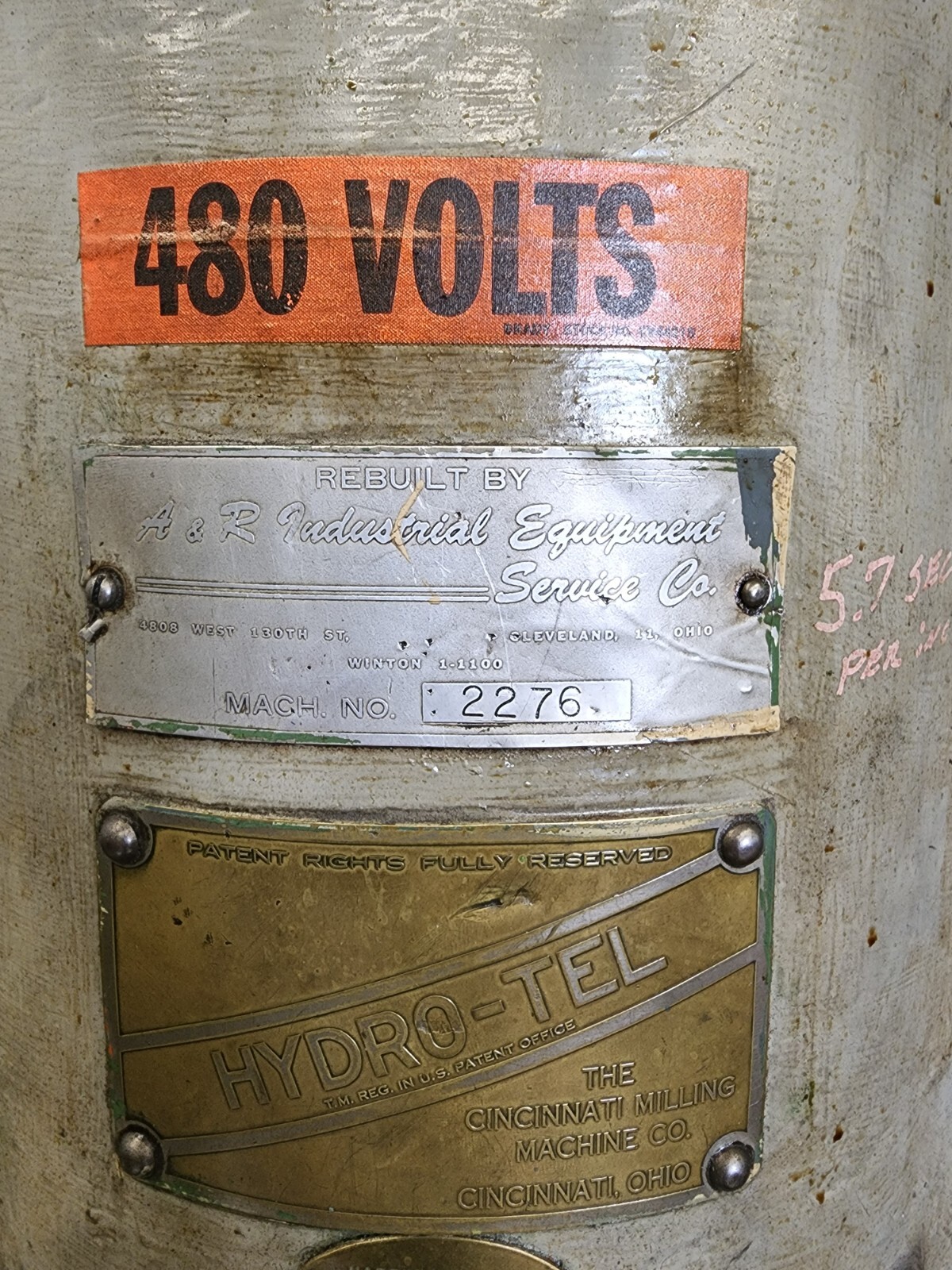 Cincinnati Hydro-Tel Hydrotel Milling Machine | eBay