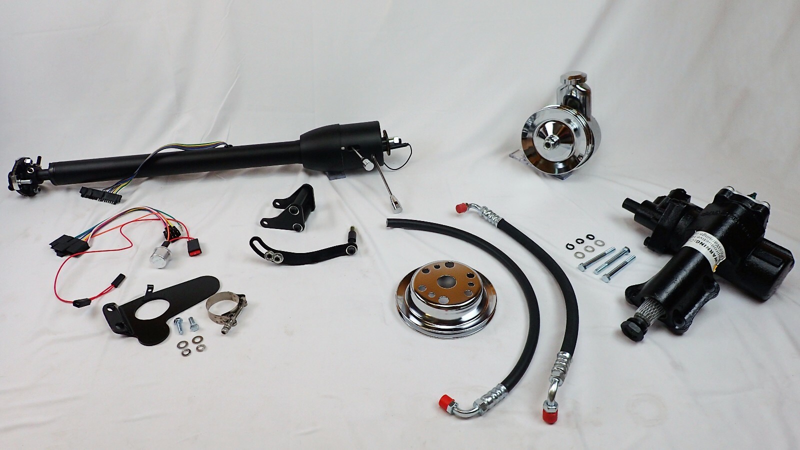 1957 Chevrolet Power Steering Conversion Kit 4 Position Tilt Steering ...