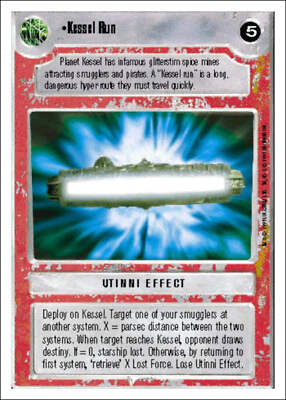 Star Wars CCG Kessel Run - Premiere WB | eBay