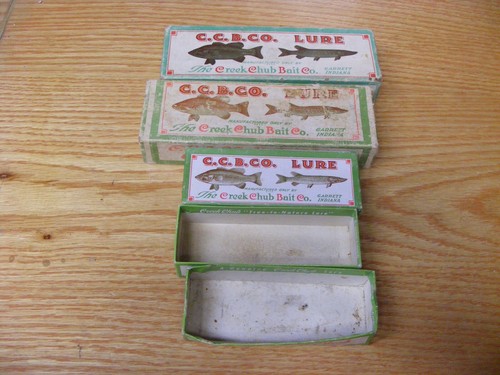 Beautiful Vintage Original Set of 5 Empty Creek Chub Boxes | eBay