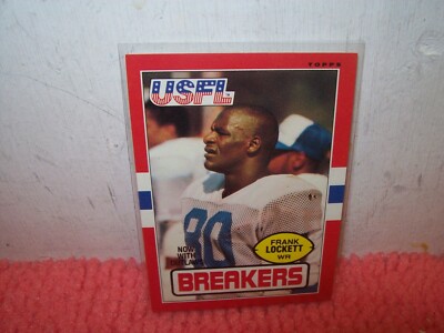 Ex Nebraska Cornhusker Husker Frank Lockett 1985 Topps USFL Football ...