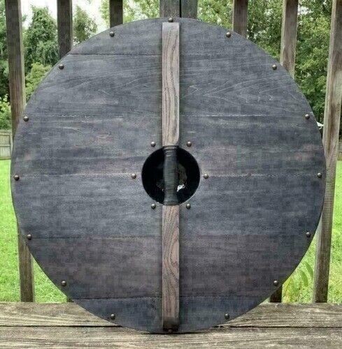 Medieval Warrior Round Shield Wooden Viking Round Armor Shield Replica ...