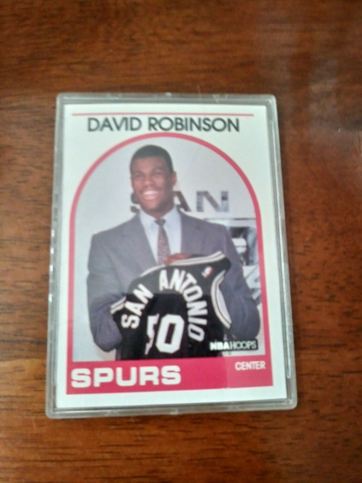 1989-90 NBA HOOPS DAVID ROBINSON ROOKIE CARD #138 perfect pulled from ...