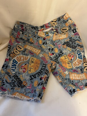 Born Primitive Men Shorts Gray Cotton Blend Printed Buttery Bros Size ...