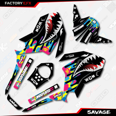 CMYK Savage Graphics Sticker kit fits Honda Grom 125 2013 2014 2015 ...
