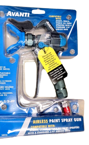 BRAND NEW Avanti Airless Paint Spray Gun w/Built-In Hose Swivel (USA ...