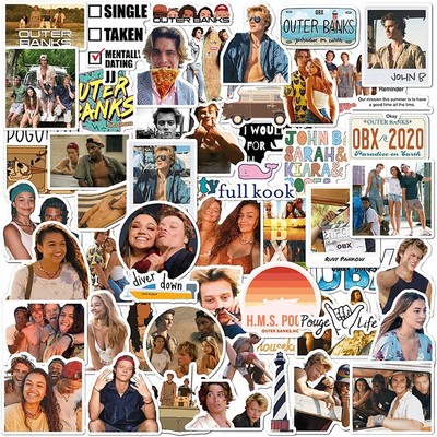 OUTER BANKS Vinyl Stickers [E] POGUE LIFE John B JJ OBX~Laptop ...