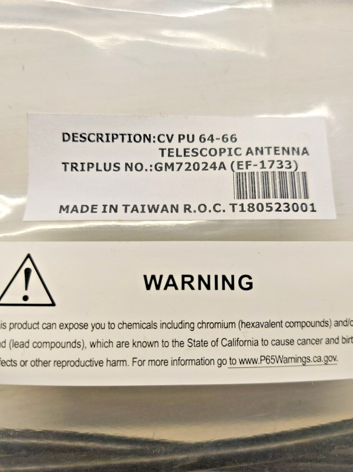 Triplus Telescopic Classic Automotive Radio Antenna Kit 1967-72 Chevy ...