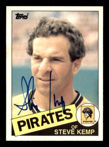 1985 Topps Traded Baseball #66T Steve Kemp Signed Auto Autograph (no ...