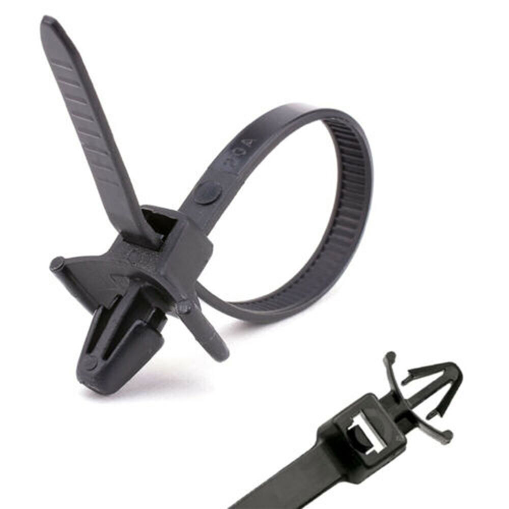 100 Pcs Mixed Car Line Cable Ties Zip Tie Clip Wiring Loom Harness ...