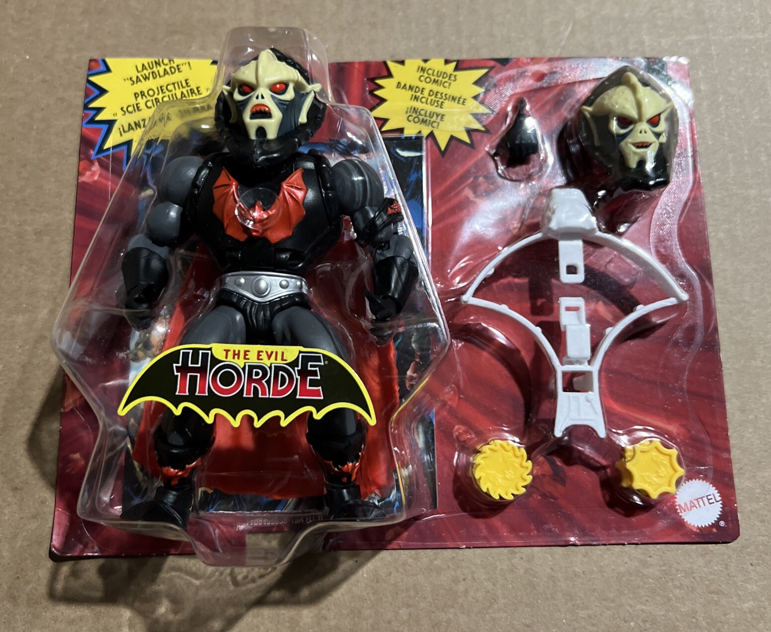 Masters Of The Universe Deluxe BUZZ SAW HORDAK -2021- NEW ON CUT CARD