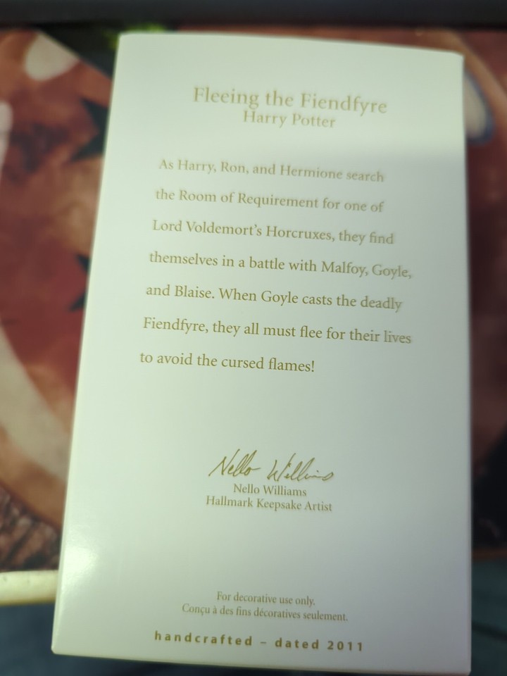 HALLMARK Keepsake 2011 Harry Potter Fleeing the Fiendfyre Ornament NIB ...