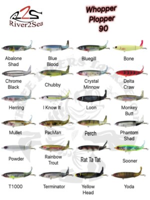 River2Sea Whopper Plopper 90 Topwater Prop Bait Lure - Choose Color | eBay