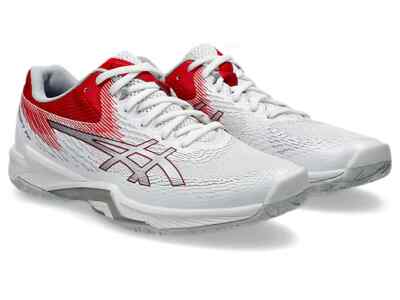 Asics Volleyball Shoes V-SWIFT FF 4 White/Classic Red 1053A066 101