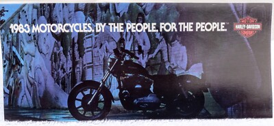 HARLEY 1983 NEW MODELS SALES BROCHURE SPORTSTER FXR FXE FXWG FLT FLH 3. ...