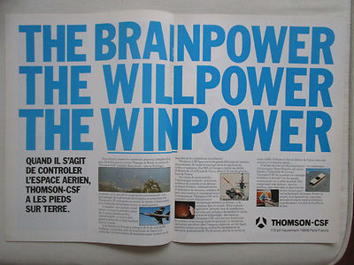 9/1986 PUB THOMSON-CSF TELECOMMUNICATIONS ELECTRONIQUE RADAR ESPACE ...