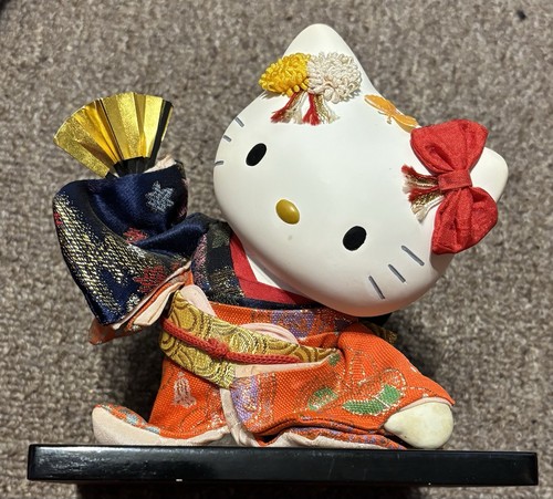 RARE Hello Kitty Geisha Doll Figurine Collectible In Kimono Sanrio ...