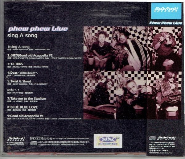 Phew Phew L ve Hugh Hugh Live Sing A Song A Cappella Group PHEW PHEW ...