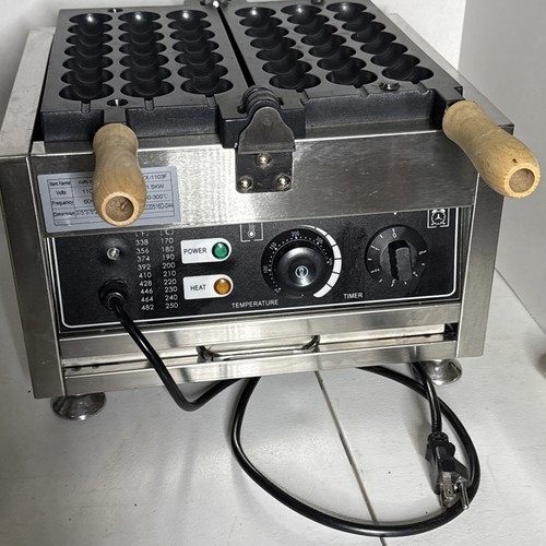 Commercial Electric Bubble Skewer Waffle Ball Machine 6-Grid Nonstick ...