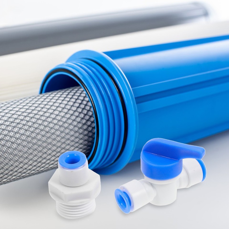 10Pcs PE Connector Water Filter Pipe Fittings Joint Elbow Tee for ...