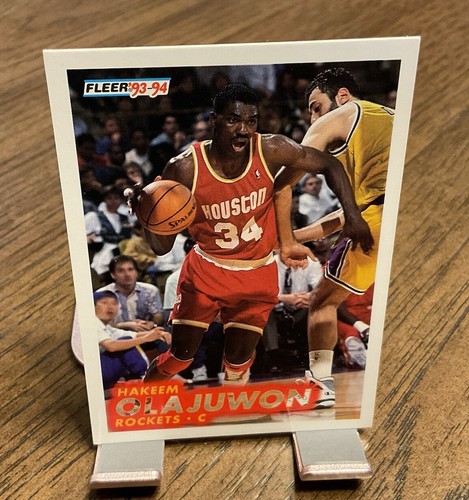 1993-1994 FLEER. HOUSTON ROCKETS HAKEEM OLAJUWON BASKETBALL CARD #79 | eBay