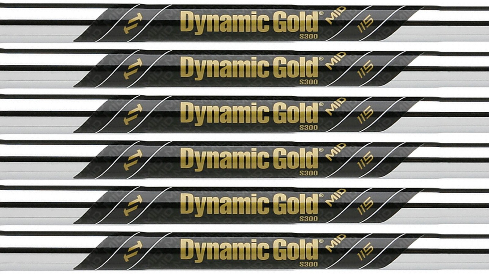 True Temper Dynamic Gold Mid 115 S300 (Stiff Flex) Shafts 5-PW .355 ...