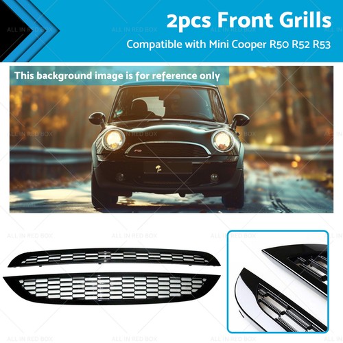 2PCS Honeycomb Mesh Front Grill Suitable for Mini Cooper R50 R52 R53 ...