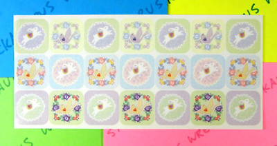 Vintage Easter Rabbits & Doves Stickers Sheet Paper Magic Group | eBay