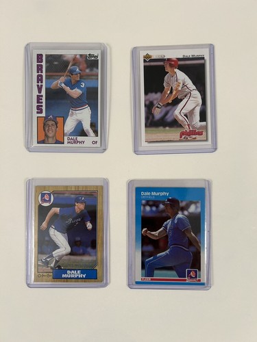 Dale Murphy 1984 Topps #150 1987 Topps #359 1987 Fleer #522 1991 Upper ...