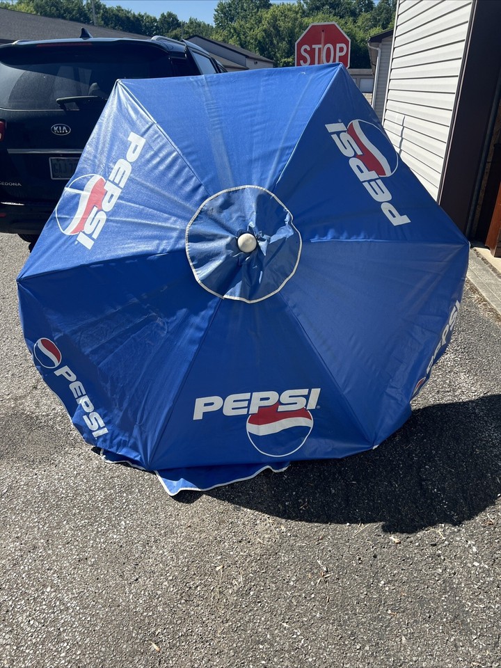 Rare PEPSI UMBRELLA Vintage retro Umberella - Advertising Promotional ...