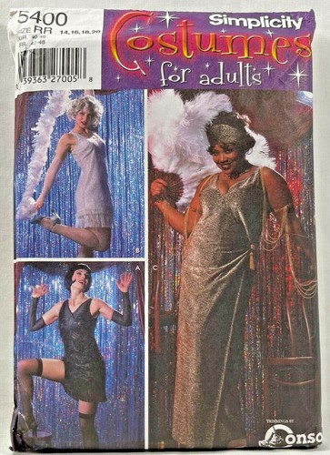 2003 Simplicity Sewing Pattern 5400 Womens Costumes 2 Designs Size 14 ...