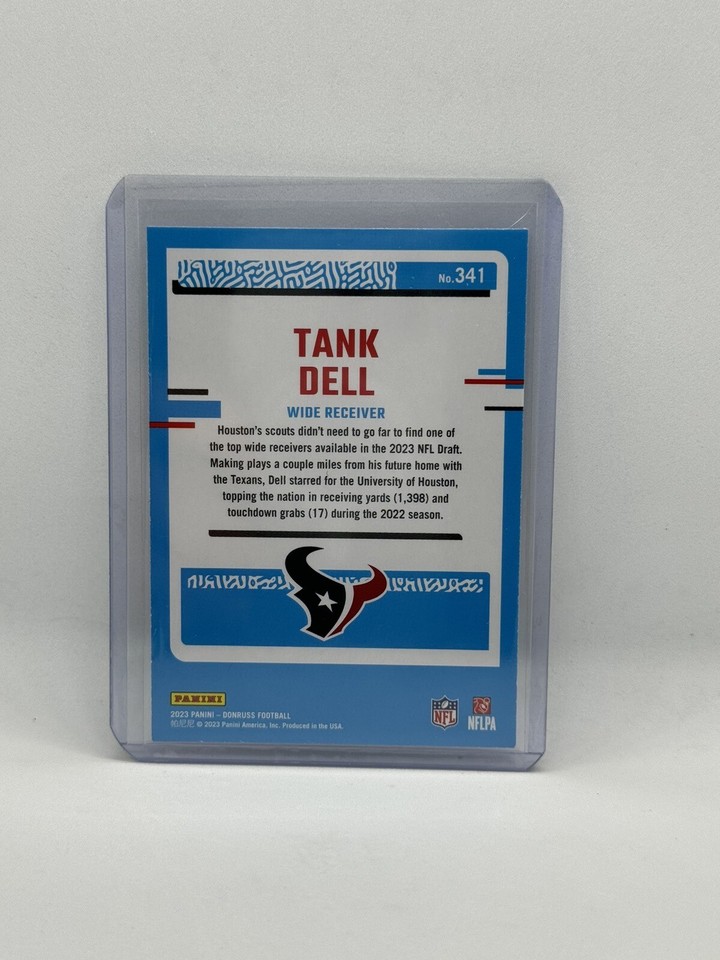 2023 Donruss Tank Dell Rated Rookie Base Card #341 Houston Texans | eBay