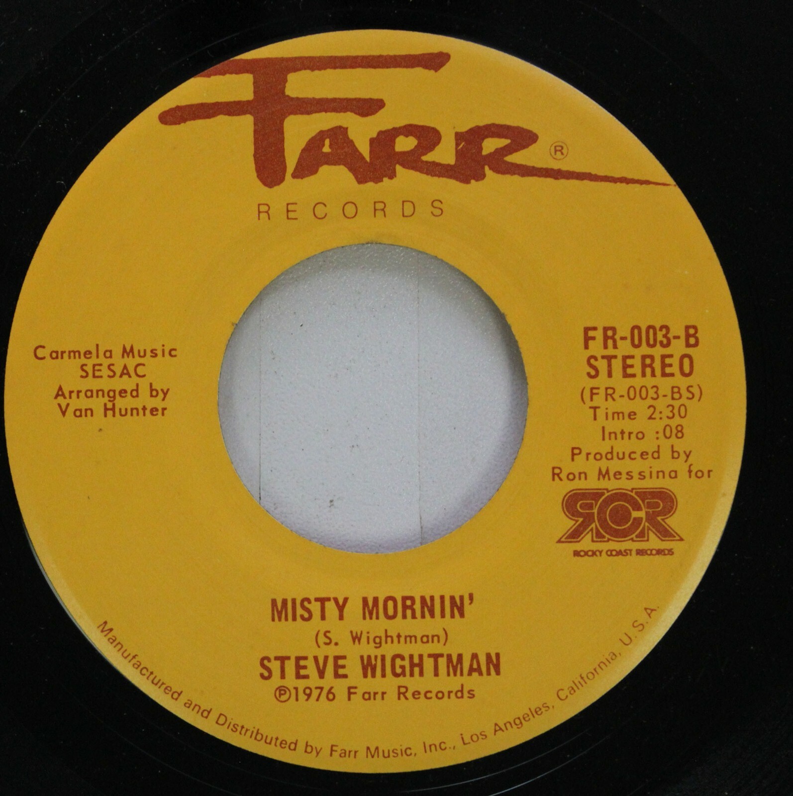 Rock 45 Steve Wightman - You Know The Feelin / Misty Mornin On Farr | eBay