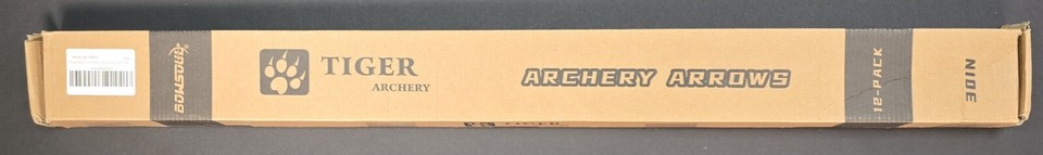 Pack Of 12 Tiger SP500 Predators 30" Archery Arrows Black W/Red, White ...