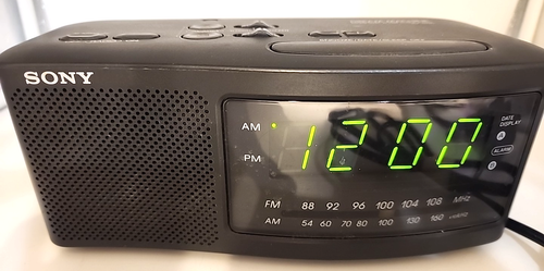 SONY DREAM MACHINE Clock Radio AM/FM Digital ICF-C740 Dual Alarm Backup ...