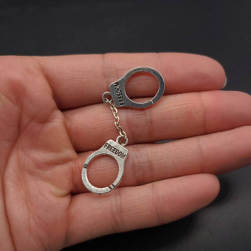 1:6th Scale Metal Detachable Handcuffs Model for 12" Male Female Figure ...