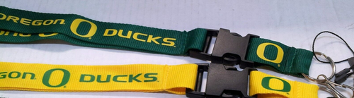 OREGON DUCKS GREEN LANYARD KEYCHAIN/ KEYS /BADGE HOLDER DETACHABLE CLIP ...