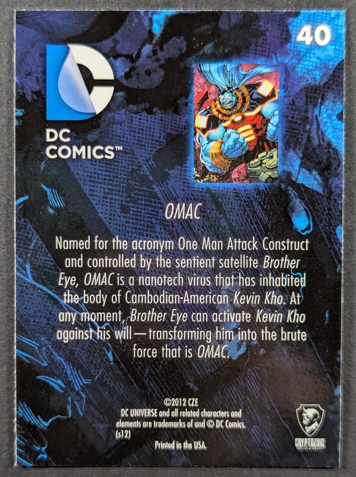 Omac 2012 DC Universe Comics Cryptozoic Card #40 (NM) | eBay