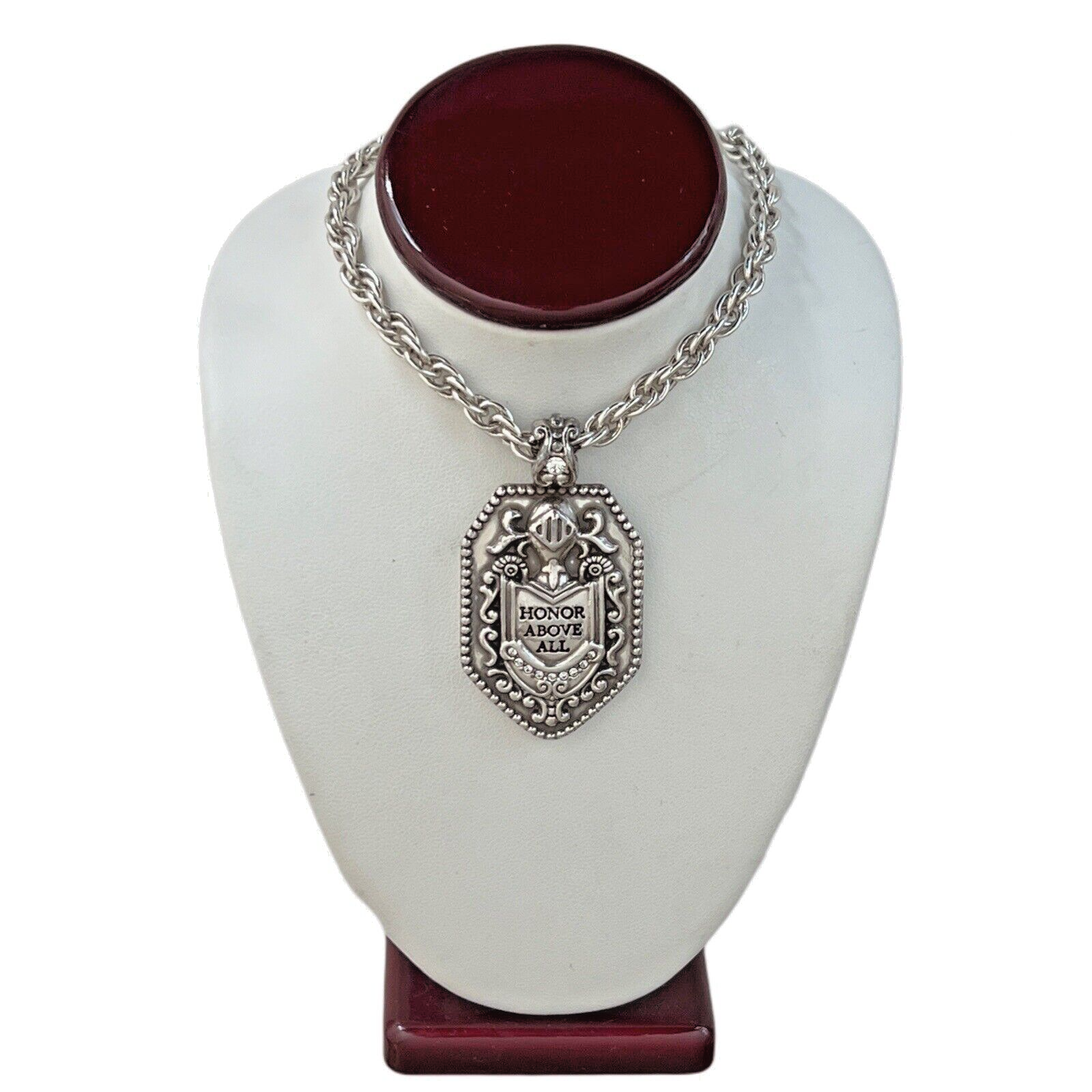 BRIGHTON Devotion HONOR ABOVE ALL Truth Liberty Justice Large Pendant ...