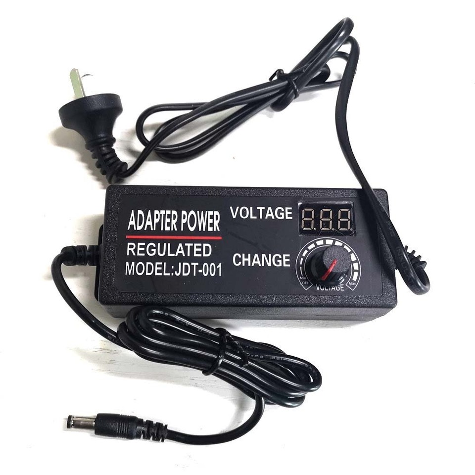 Adjustable Voltage 100-240V to 3-24V Power Supply Adapter Display AC ...
