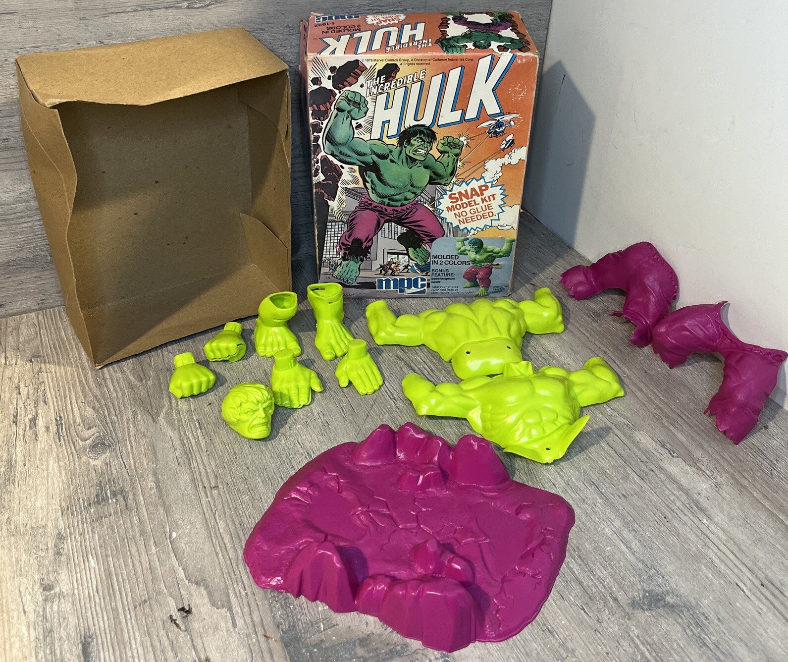 Vintage 1978 Incredible Hulk-Rare MPC Model | eBay