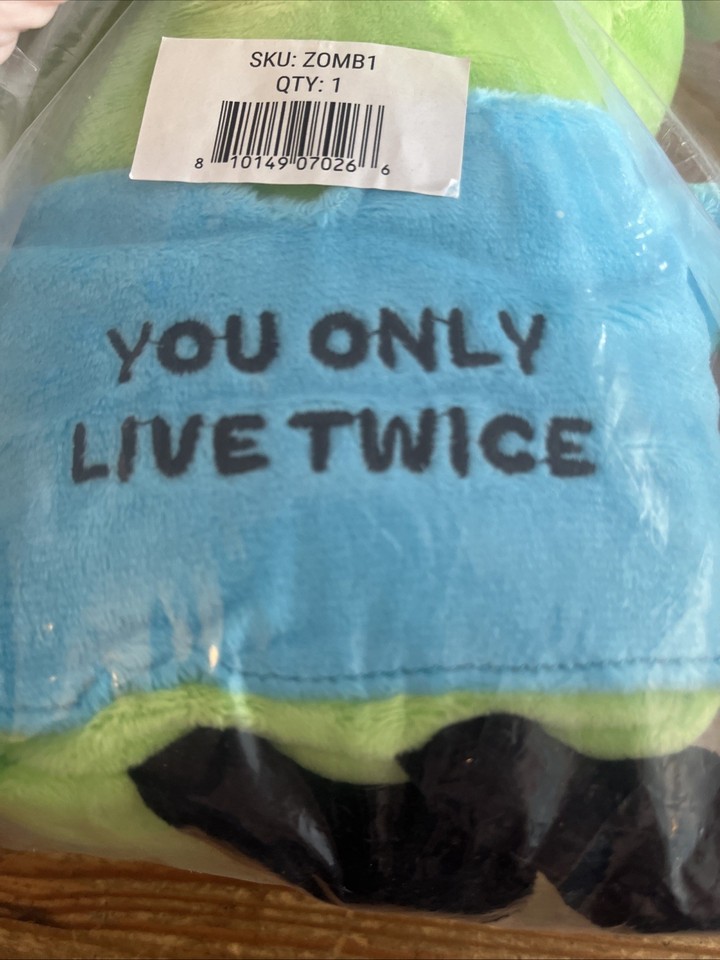 Punchkins Plush Zombie You Only Live Twice New in Sealed Bag NWT ...