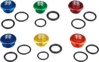 MOOSE OFFROAD Honda T14-6302R Red Oil Cap Kit - Durable Aluminum ...